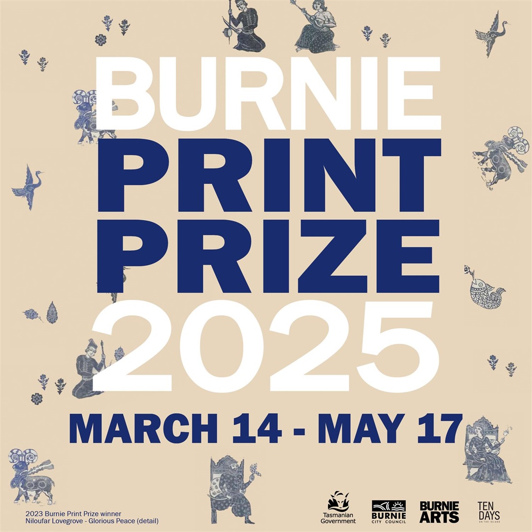 Burnie Print Prize 2025 shortlist announcement BurnieArts